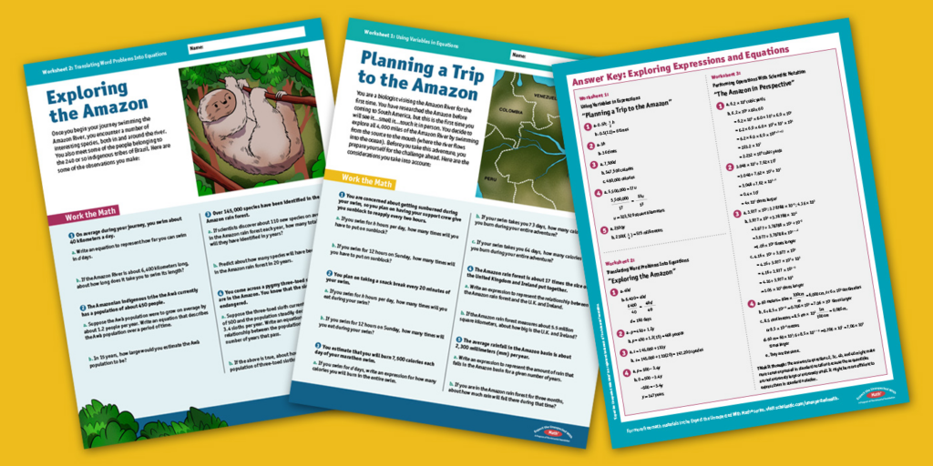 Variables Lesson Plan Exploring Expressions And Equations Unexpected